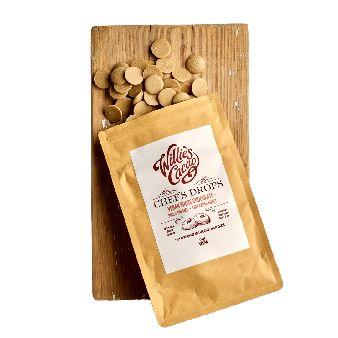 Willies Cacao 36% bílé čokoládové čočky VEGAN White Chocolate 1000 g ...