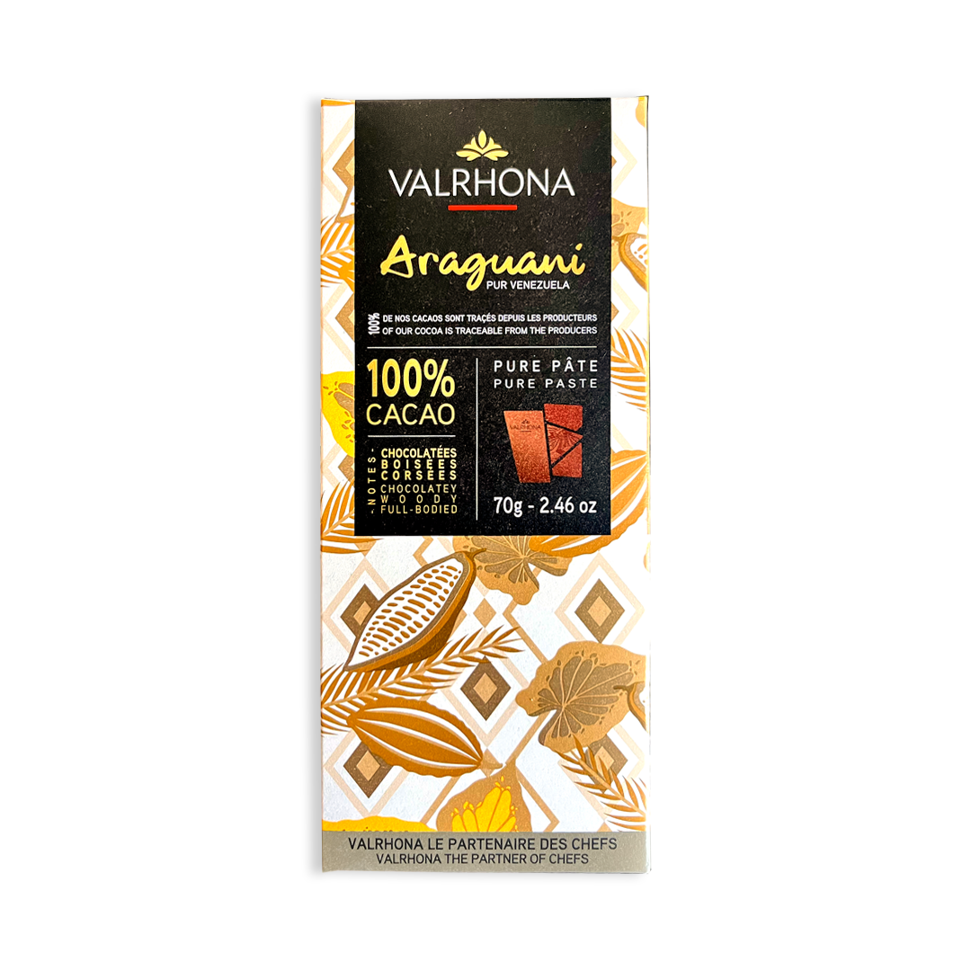 Valrhona 100% hořká čokoláda ARAGUANI 70 g | Čokoláda.cz Valrhona 100% hořká čokoláda ARAGUANI 70 g | Čokoláda.cz