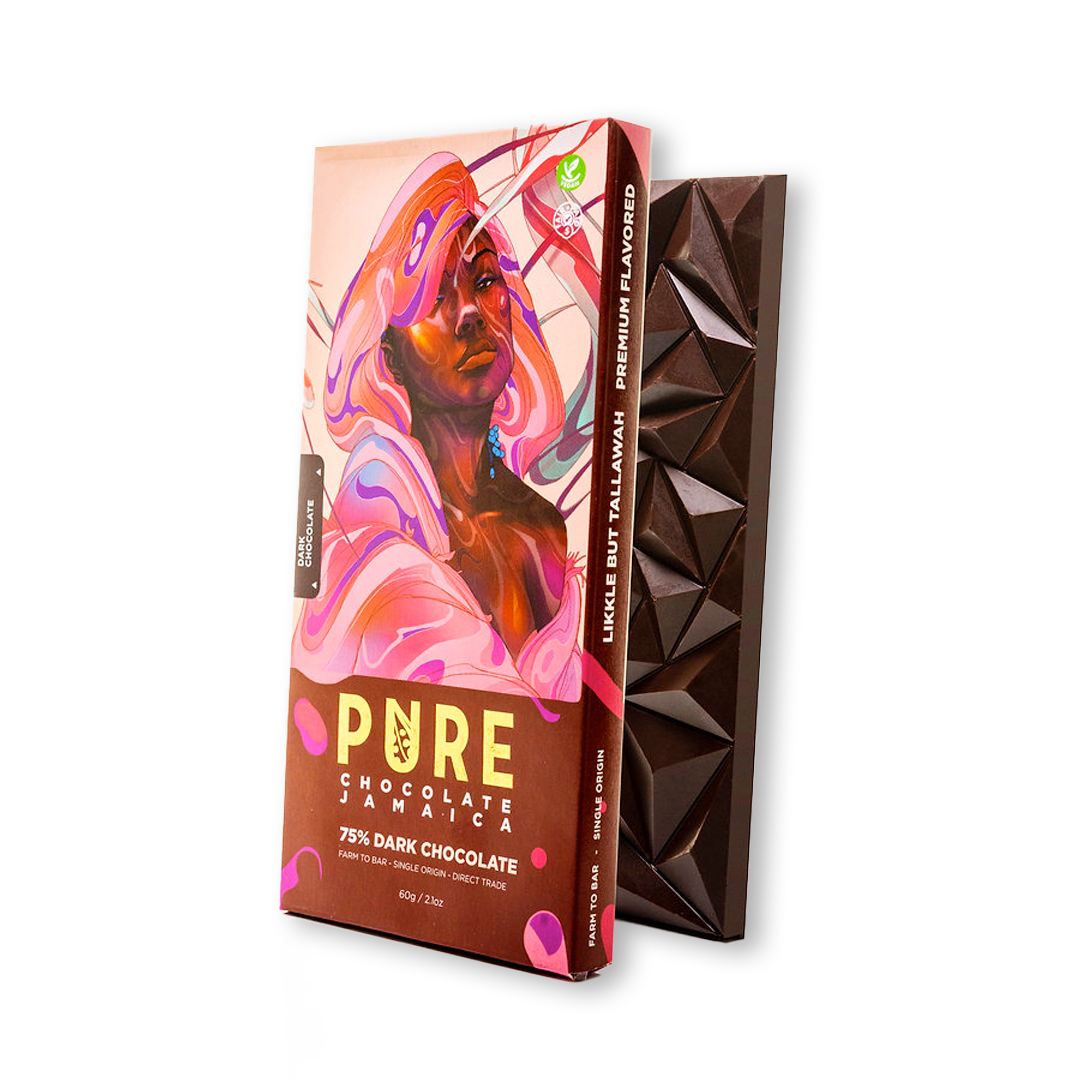 PURE 75% hořká čokoláda DARK 60 g | Čokoláda.cz